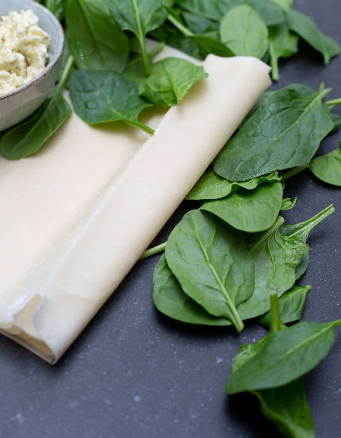 Tapashapje: kabeljauw met spinazie in filodeeg - Velthuizen Keukens ...